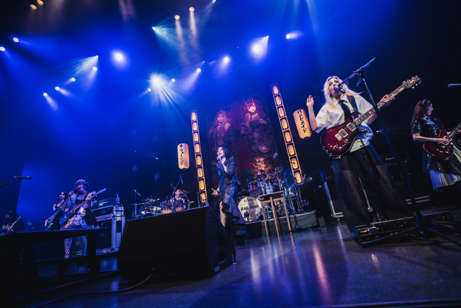 Special performance by BAND-MAID x The Warning, two girl rock bands ...