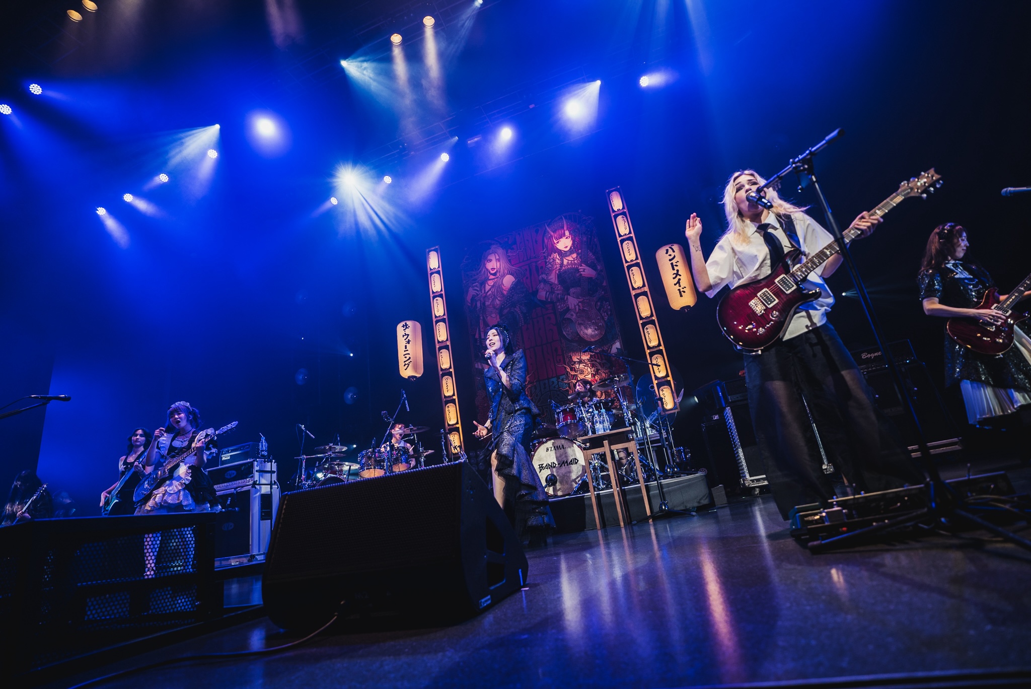 Special performance by BAND-MAID x The Warning, two girl rock bands ...